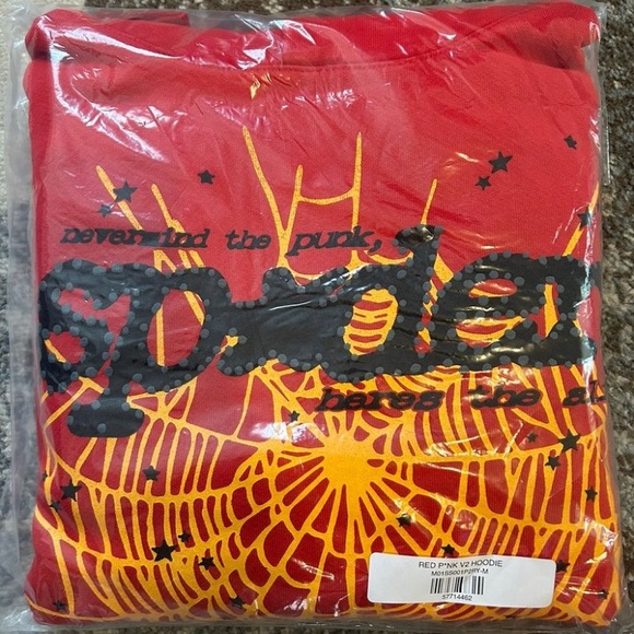 Sp5der | Other | Sp5der Pnk V2 Hoodie Red | Poshmark